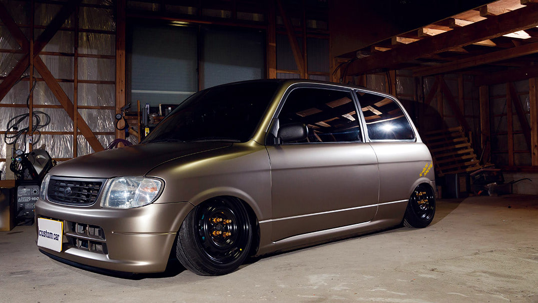 【げっ、左ハンドルじゃん!!】軽のレフティー仕様（右ハン改）！ そして激低生足!! しかもオーナーの完全自作!!! なL700ミラ☆ ...