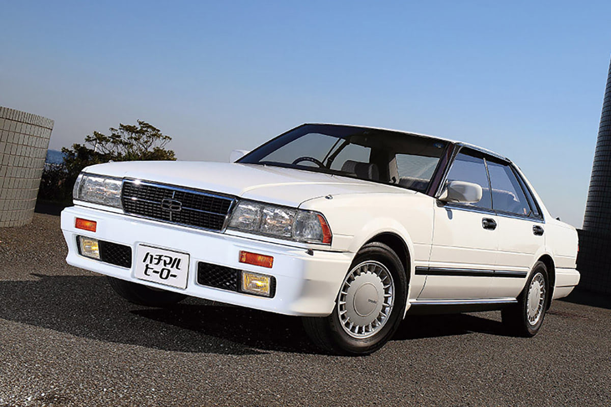 「もっとあぶない刑事」の劇中車としても活躍したグランツ【3】1990年式 日産 グロリア 4ドアハードトップ V20 ツインカムターボ グランツーリスモ SV | NostalgicHero ...