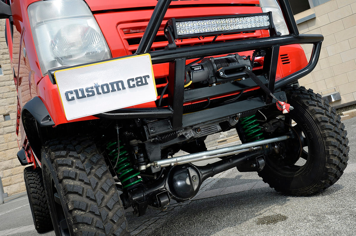 【ジムニーの足を移植!!】ハードな路面もヘッチャラなオフローダー！ JB23の足回り移植で本格的な走破性を手に入れたキャリイ（DA63） | カスタムCAR [カスタムカー] | オール ...